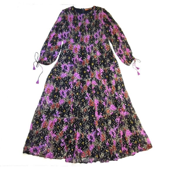 Oliphant | Dresses | Nwt Oliphant Milano Smocked Maxi In Navy Floral ...